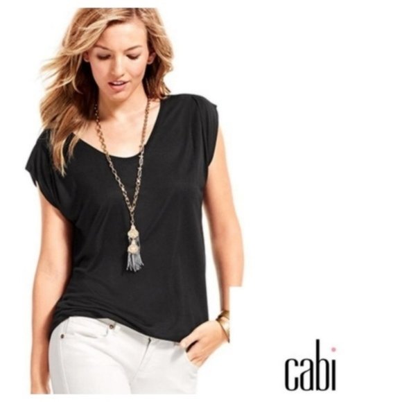 CAbi | Tops | Cabi 568 Gathered Tee Size Small Euc | Poshmark